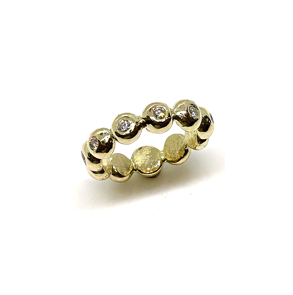 Chunky 18kt Gold Diamond Eternity Band | JOANE CORNELL